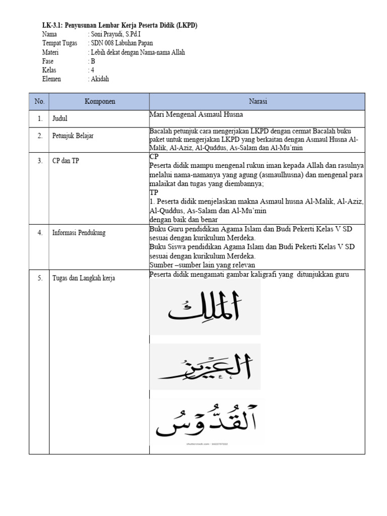 Tugas LK 3 Soni Prayudi | PDF