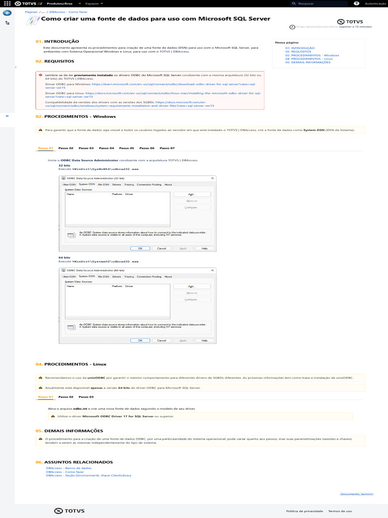 Como Criar Uma Fonte de Dados para Uso Com Microsoft SQL Server - Como Criar Uma Fonte de Dados ...