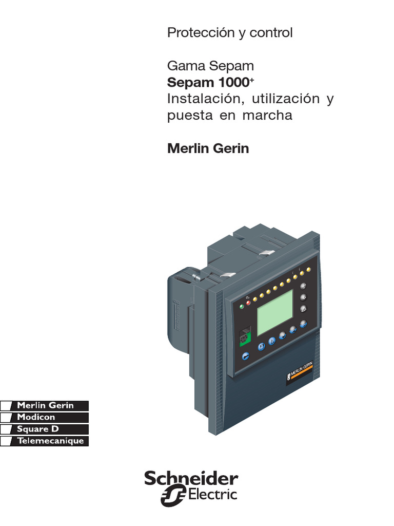Instalación y Uso del Sepam 1000+ | PDF | Conector eléctrico | Ciencias ...