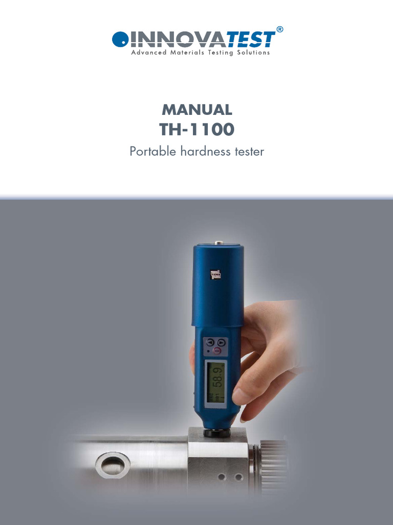Manual TH-1100 | PDF | Steel | Calibration