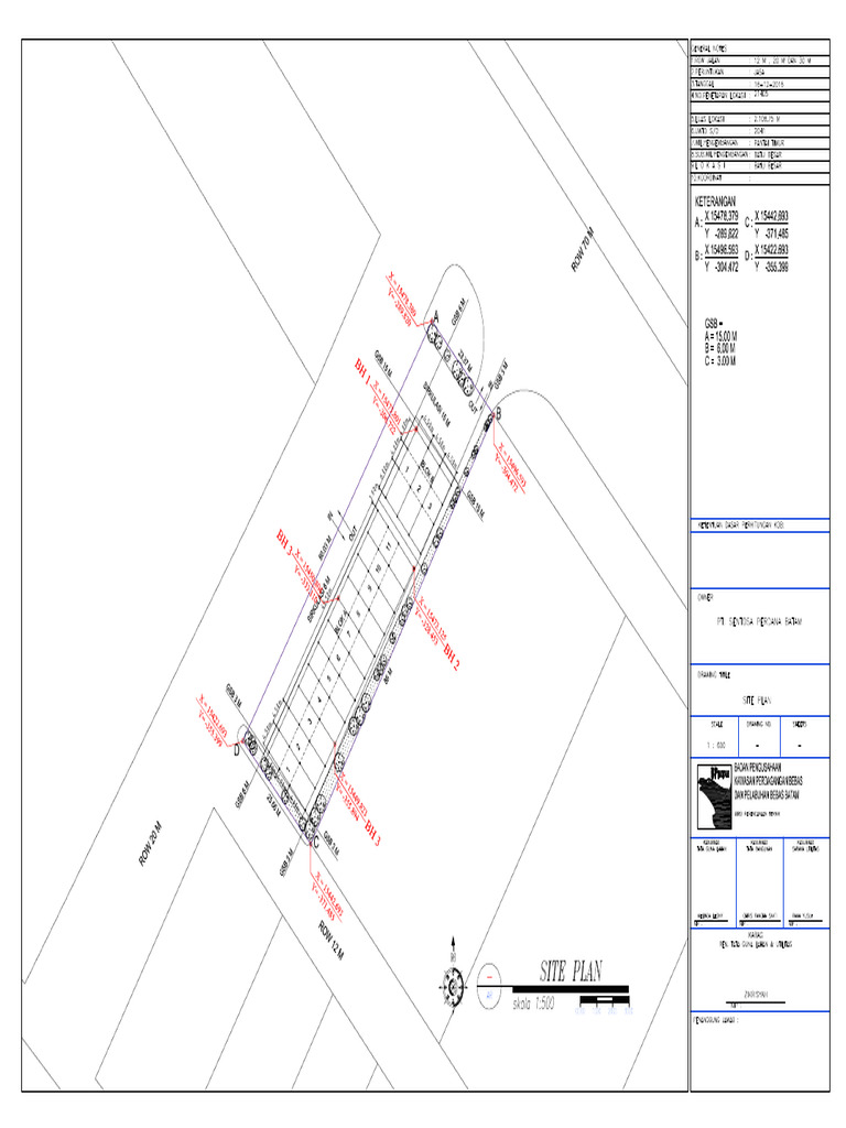 Siteplan - PT - Sentosa Perdana Batam - Depan Bpom - Kordinat | PDF