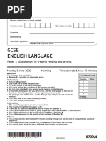 AQA GCSE Nov 2021 English Language Past Paper 1 | PDF