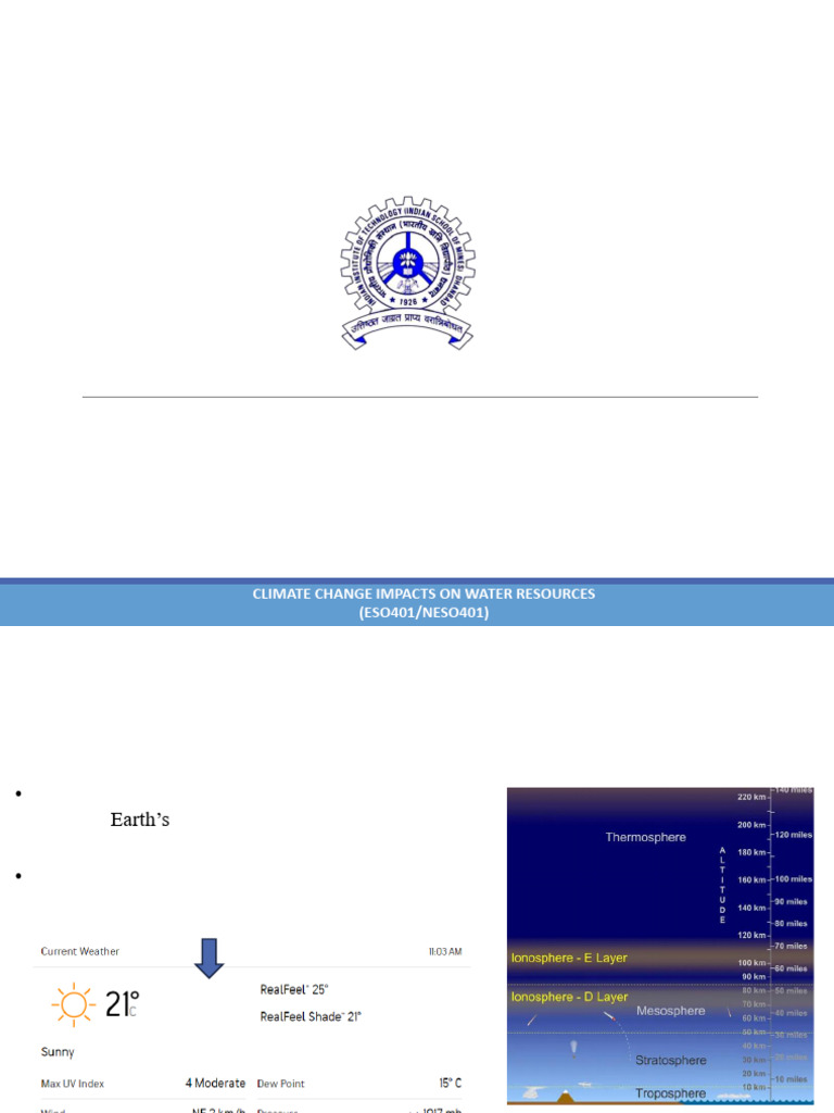 Lecture - 1 Climate Change | PDF | Humidity | Climate
