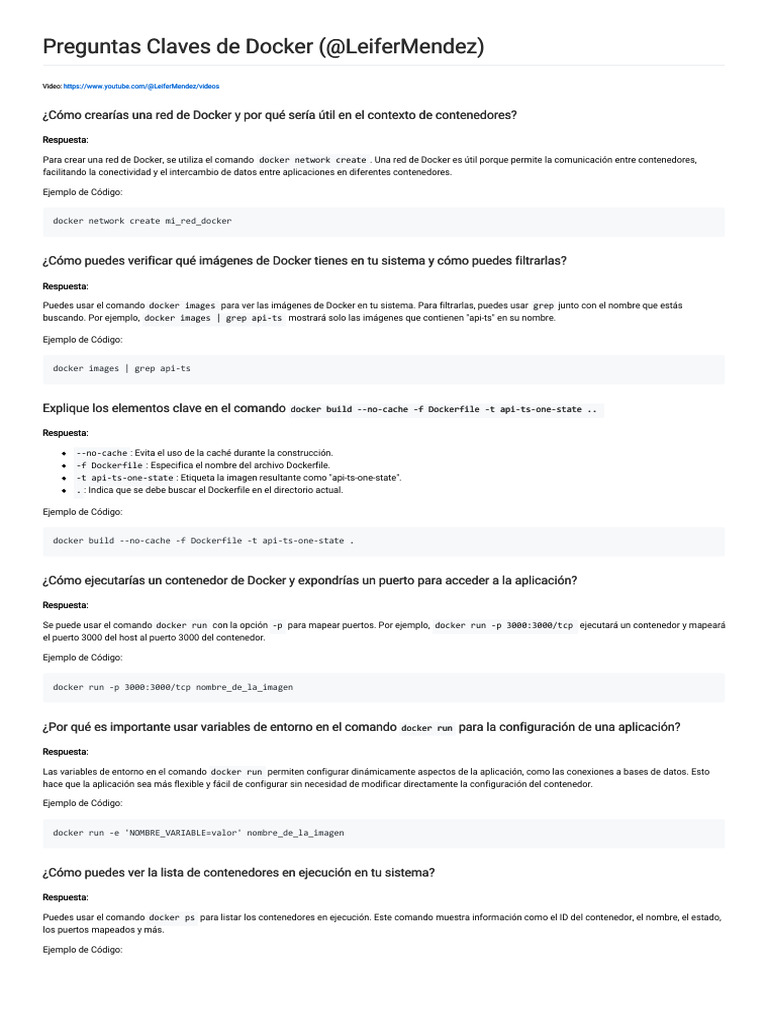 Guía Completa de Comandos Docker | PDF | Protocolo de Control de Transmisión | Tecnologías de la ...