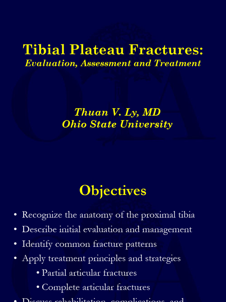 Tibijalni Plato Prelomi - Prezentacija Na Engleskom | PDF | Knee ...