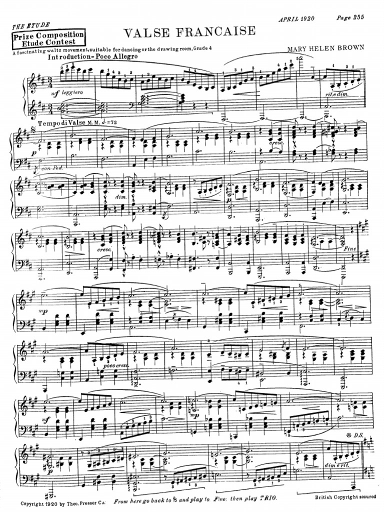 Helen Brown Valse Française | PDF
