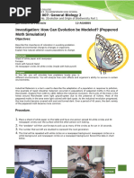 Peppered Moth Evolution Simulation Lab | PDF | Chart