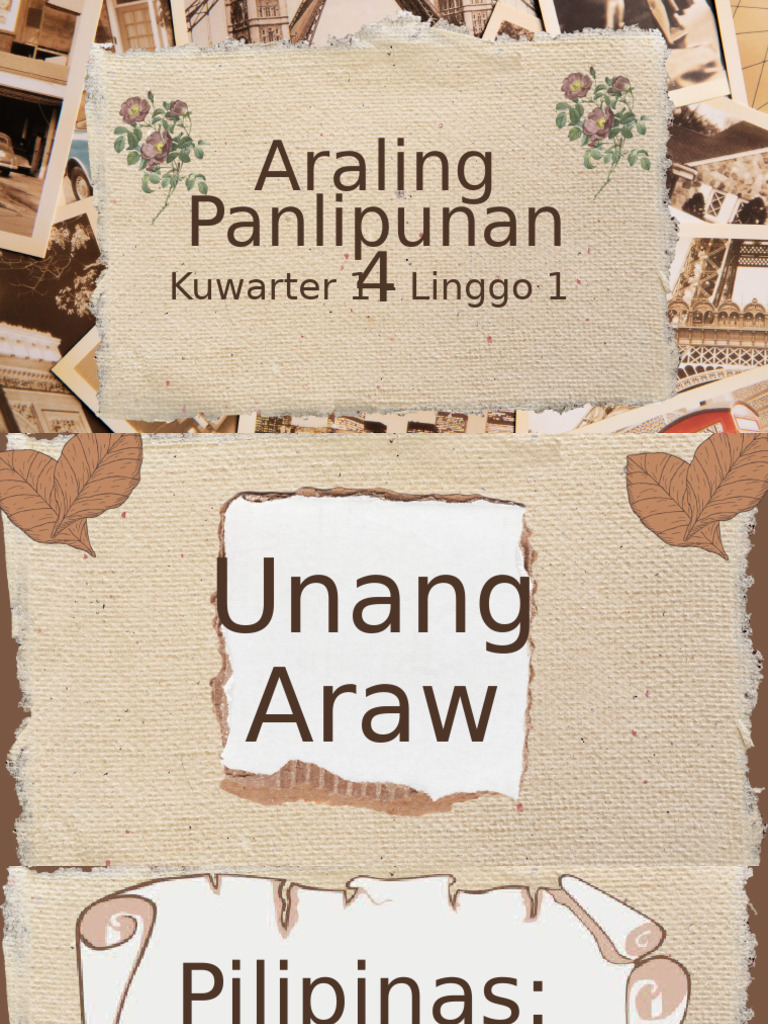 AP4 Quarter 1 Week 1 | PDF