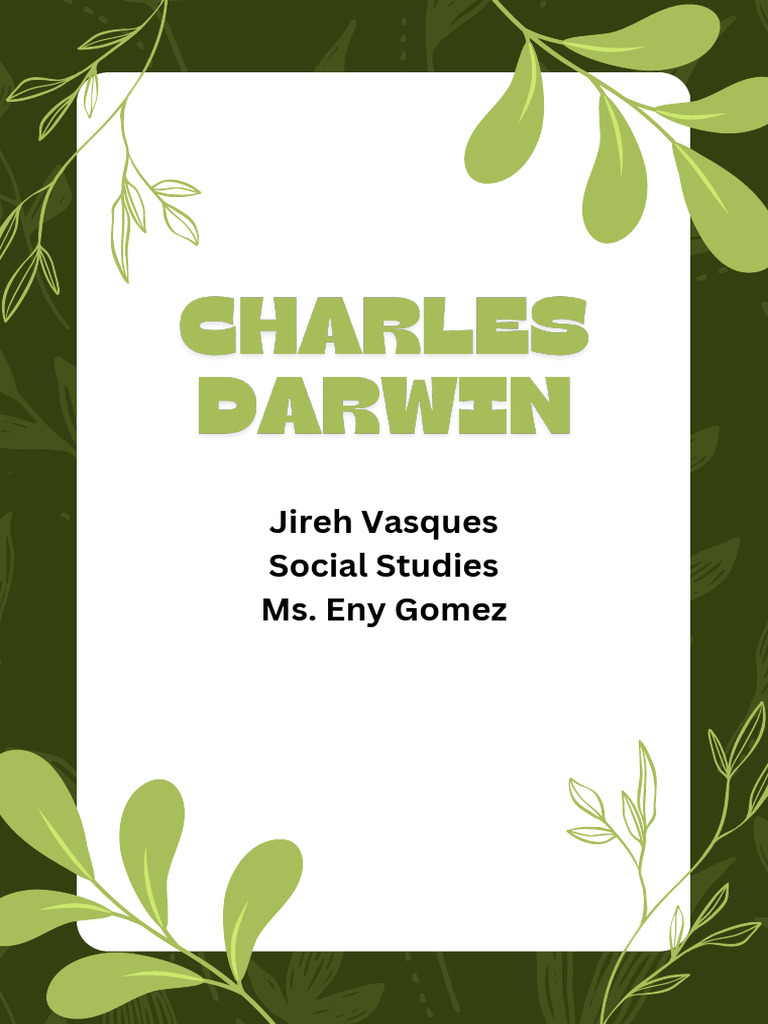 White and Black Minimalist Simple Page Border | PDF | Charles Darwin ...