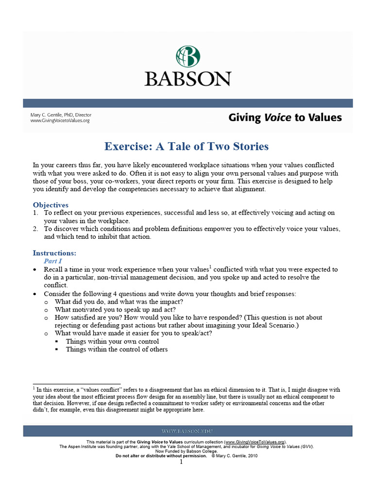 04 BL 4 7 A Tale of Two Stories S | PDF | Experience | Thought