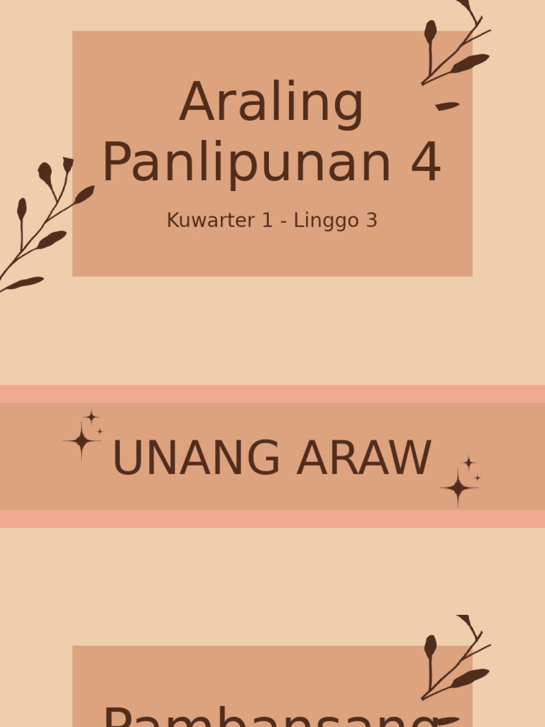 AP4 Quarter 1 Week 3 | PDF