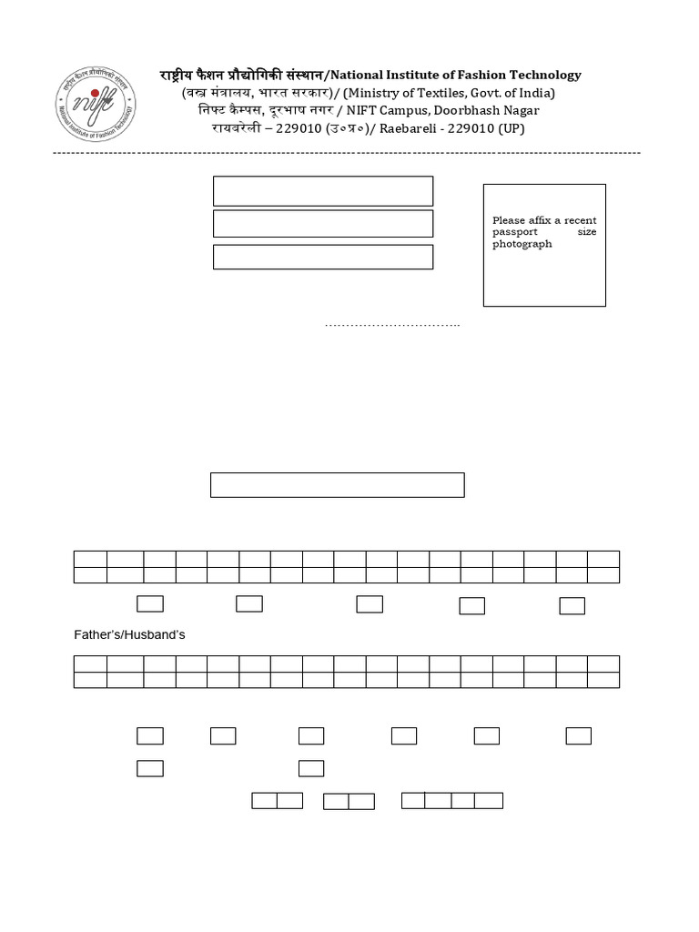 Application Form Direct Rectt. Advt No 9888 (01) 2024 | PDF