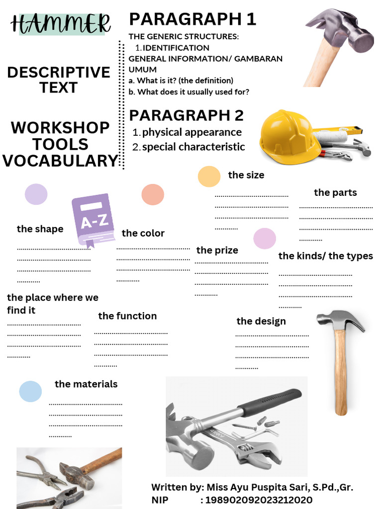 WORKSHOP TOOL DESCRIPTION FORMAT | PDF