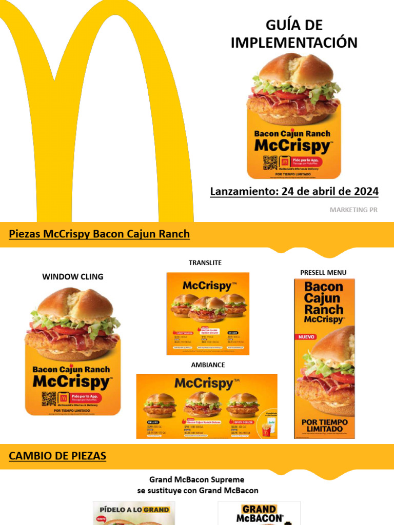 Guia McCrispy Bacon Cajun | PDF | Cena | Comida
