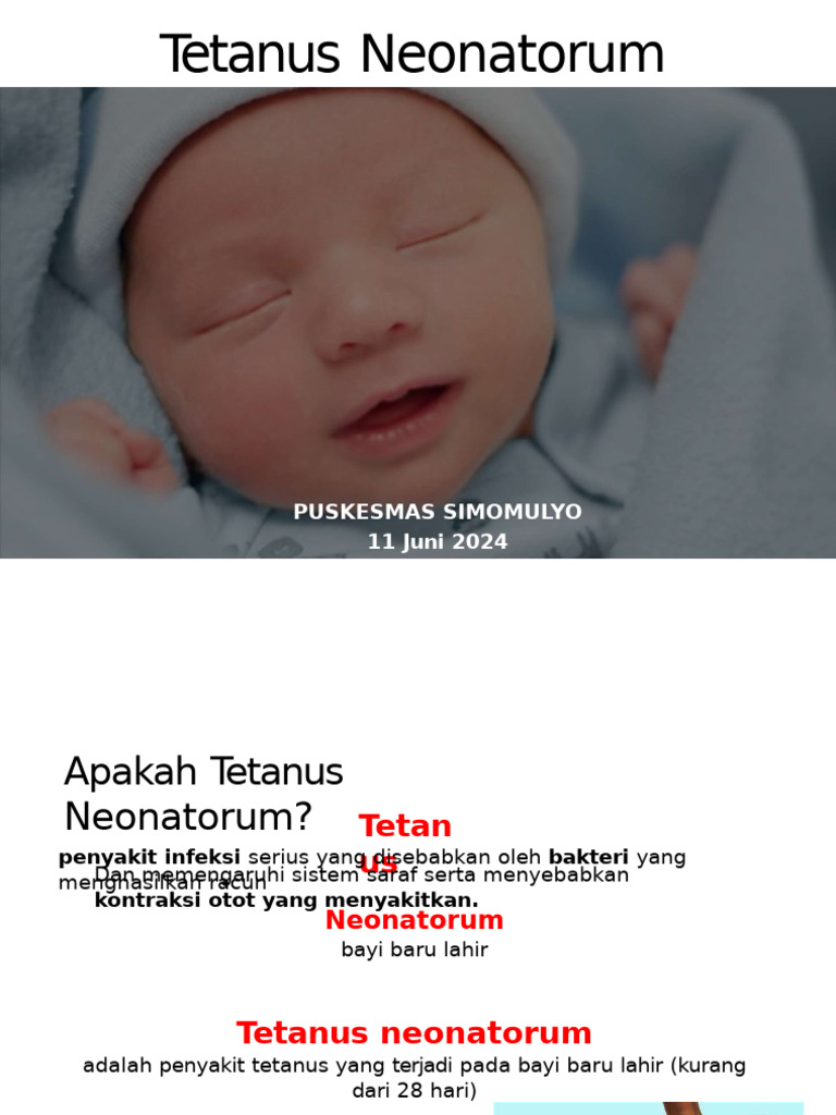 Tetanus Neonatorum | PDF | Pengembangan Diri | Sains & Matematika