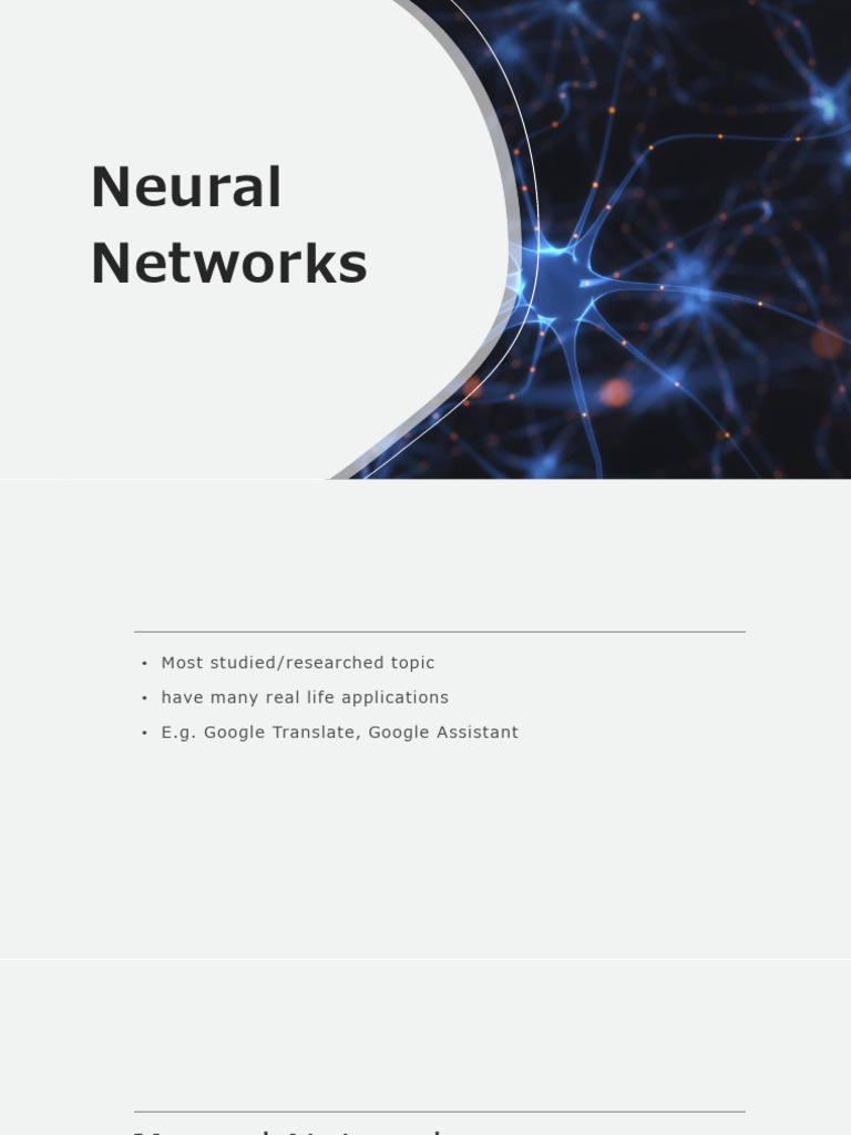 Lecture8,9-Neural Networks | PDF | Computational Neuroscience | Applied Mathematics