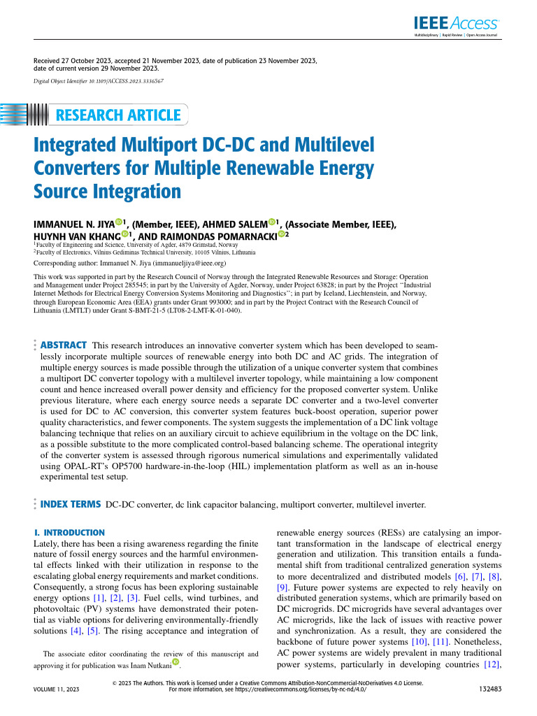 Integrated Multiport DC-DC and Multilevel Converters For Multiple ...