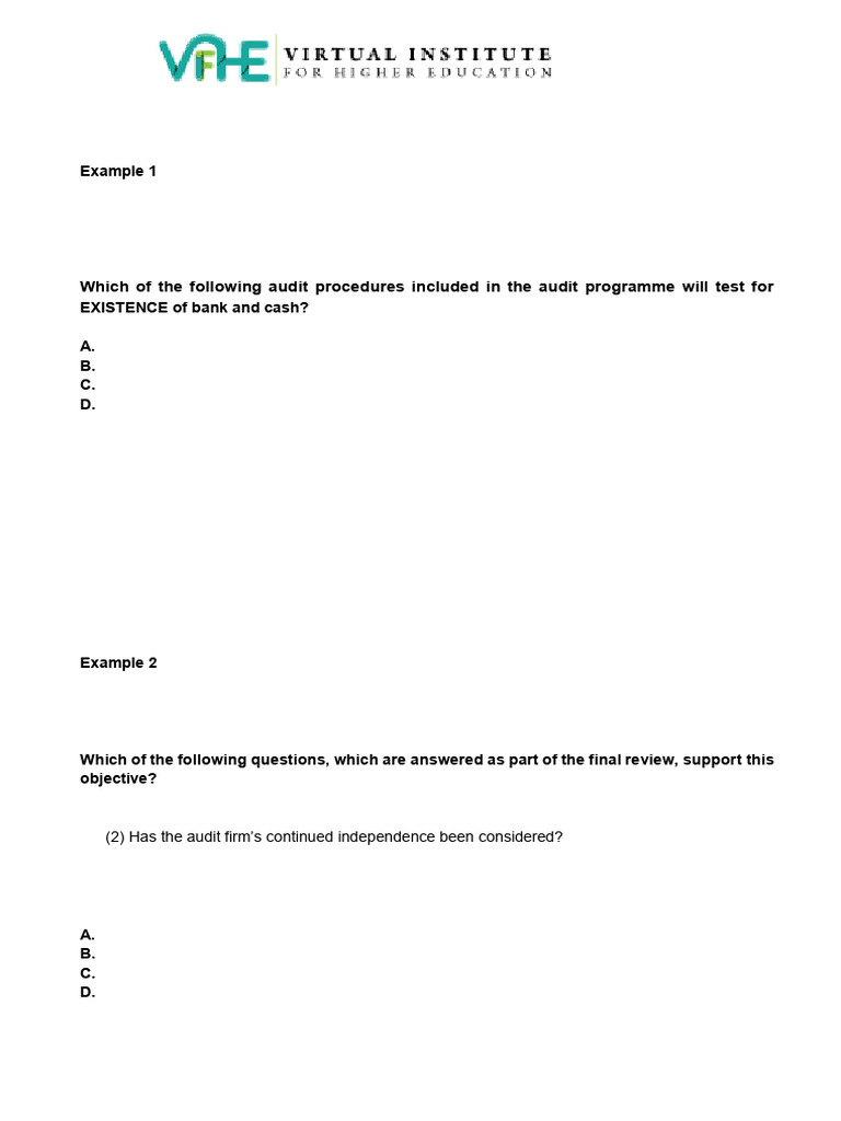 Aa Question Answers Complete | PDF | Auditor's Report | Audit