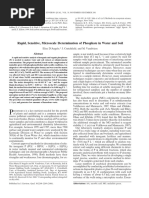 Olsen Method for Soil Phosphorus Analysis | PDF | Soil | Spectrophotometry
