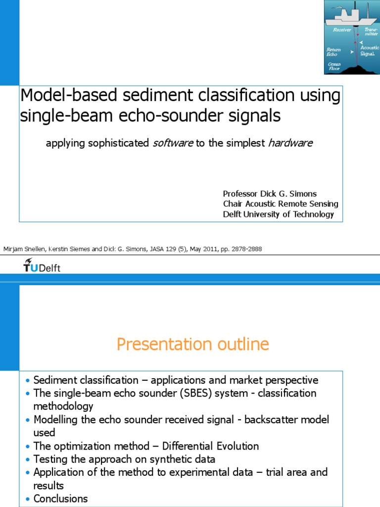 Model-Based Sediment Classification Using Single-Beam Echo-Sounder Signals | PDF | Applied And ...