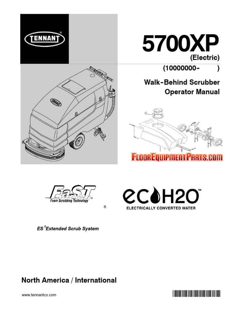 Tennant 5700XP Operator Manual | PDF | Switch | Abrasive