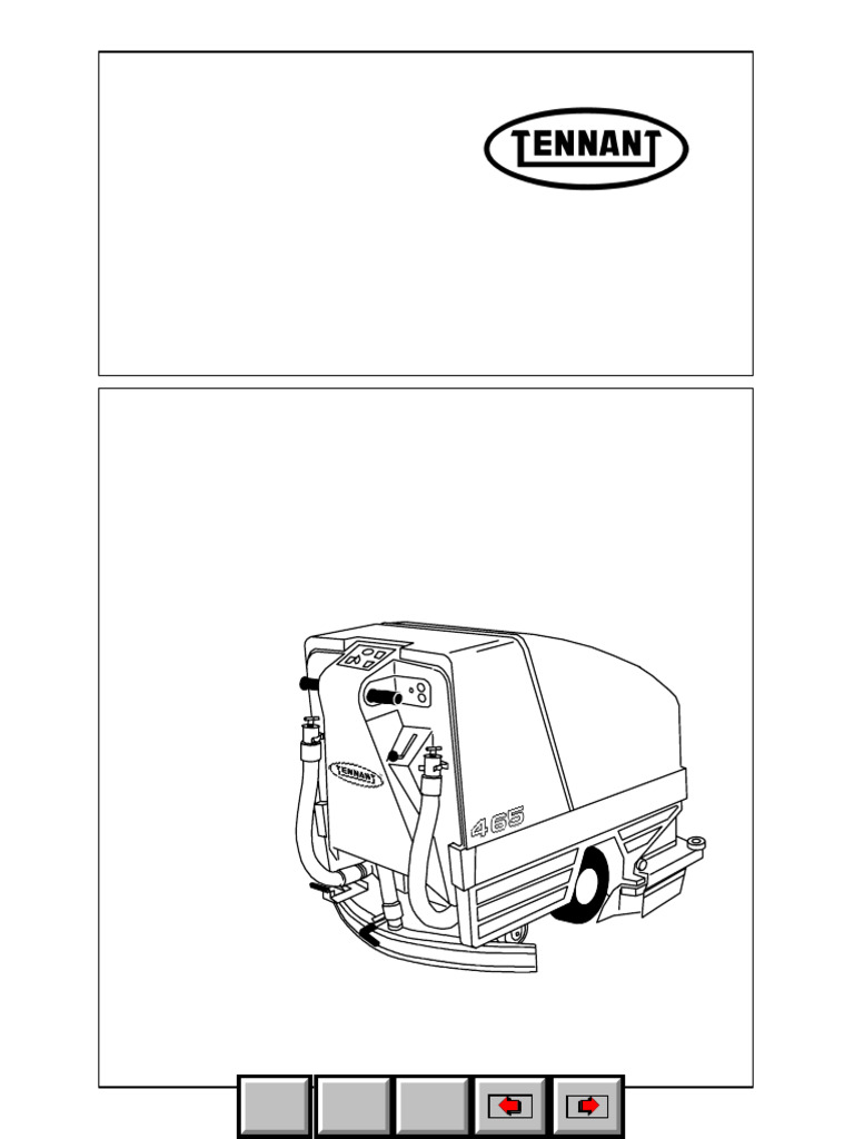 Tennant 465 User Manual | PDF | Engines | Electric Motor