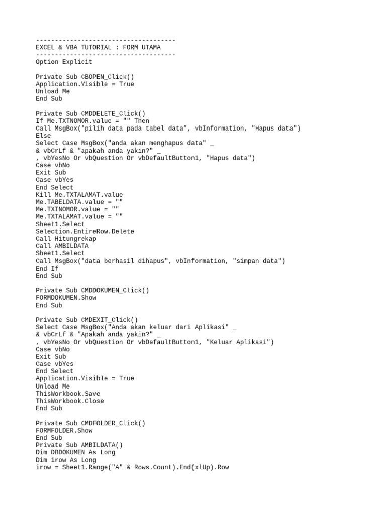 Form Utama | PDF | Computer Programming | Software