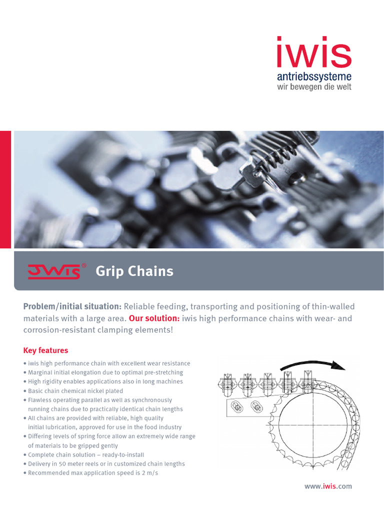 IWIS Grip Chains Leaflet | PDF | Wire