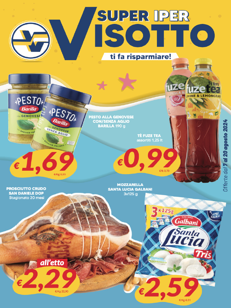 Vol.n16 - Superiper Visotto - Volantino Dal 7 Al 20 Agosto 2024 | PDF
