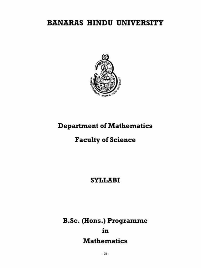 Maths Syllabus Pdf