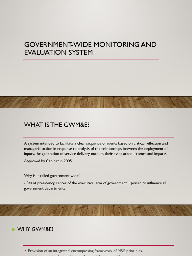 Gwme 201 | PDF | Monitoring And Evaluation | Evaluation