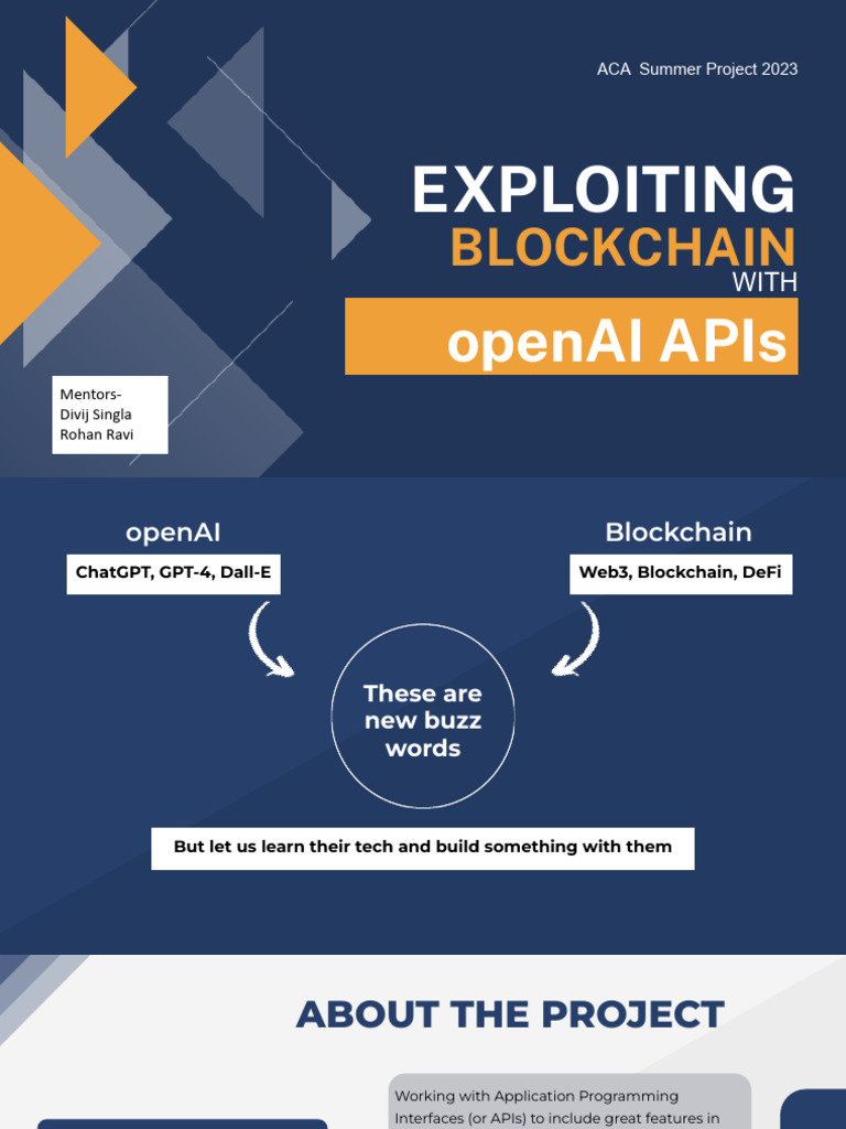 Exploiting Blockchain With OpenAI APIs | PDF | Application Software ...