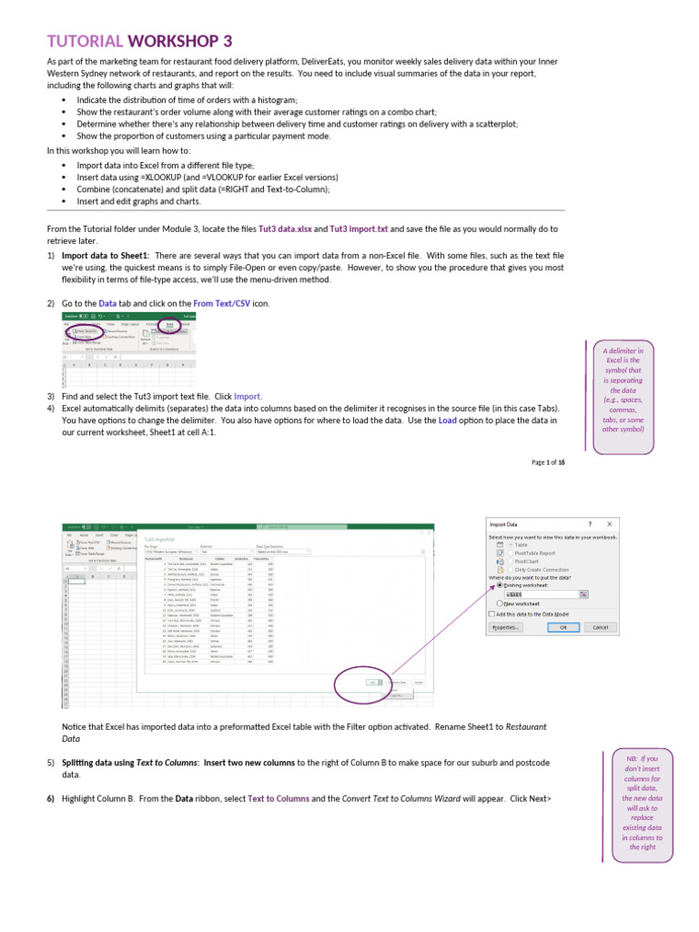 Excel Data Analysis for Restaurant Sales | PDF | Microsoft Excel ...