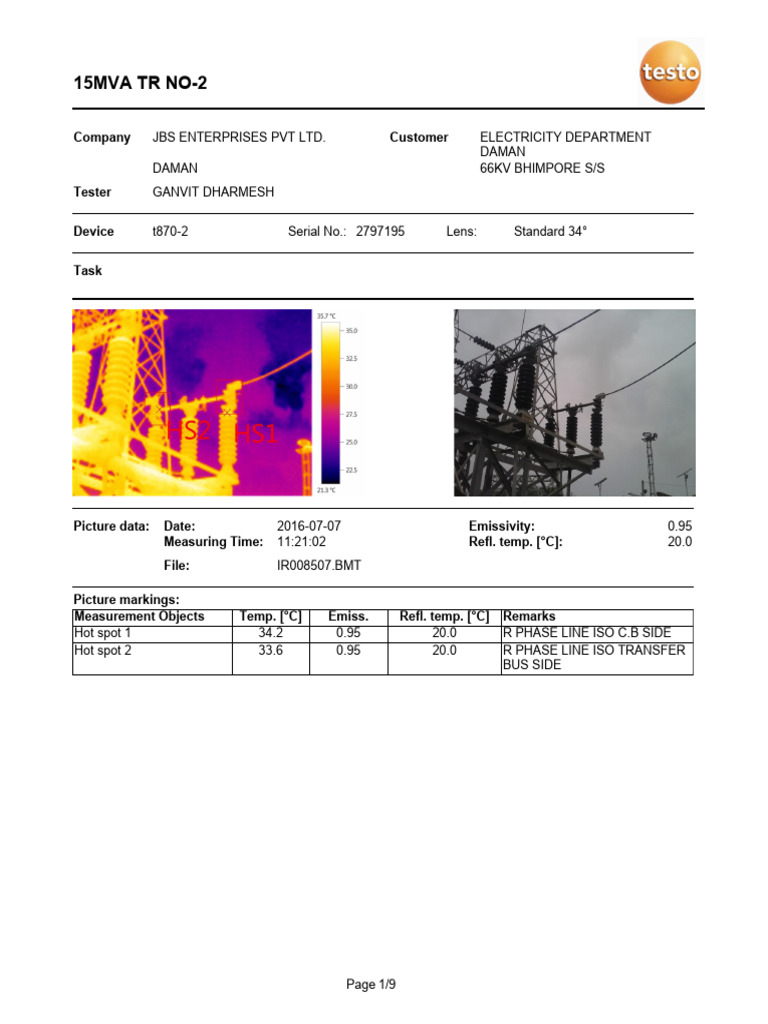 15mva TR No-2 | PDF | Technology & Engineering