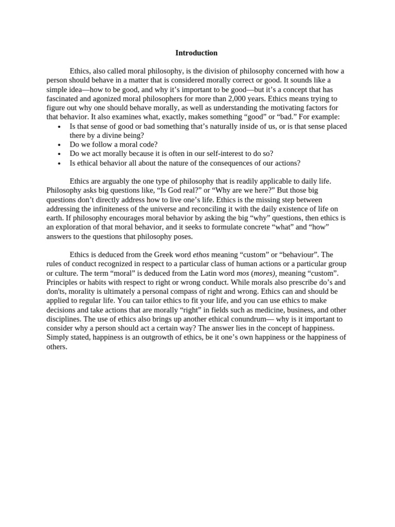 Introduction-to-ethics | PDF | Plato | Socrates