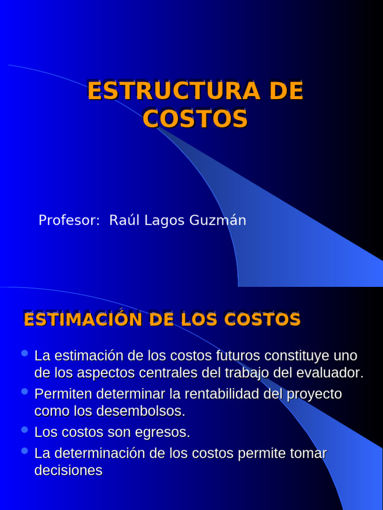 Estructura de Costos | PDF | Costo | Business