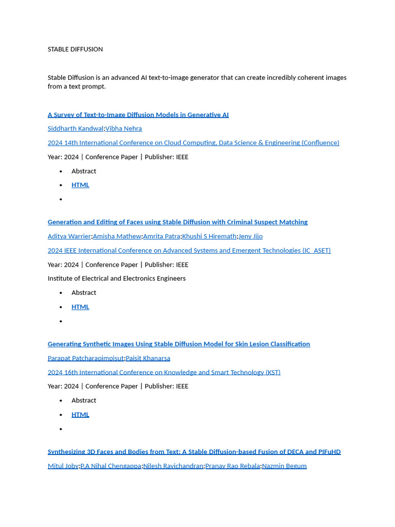 STABLE DIFFUSION | PDF | Artificial Intelligence | Intelligence (AI ...