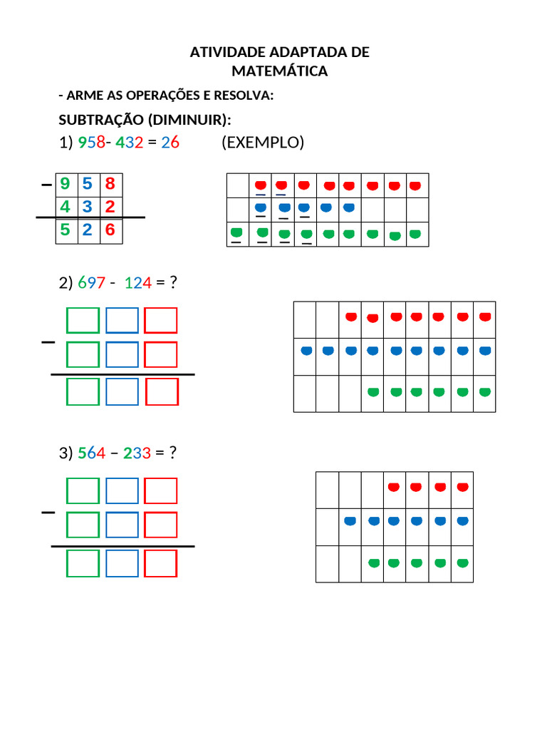 Atividade Adaptada de Matematica PDF | PDF