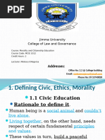 Chapter 1 Moral and Civics-1(1) | PDF | Morality | Civics