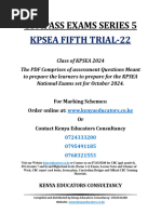 Grade 6 Kpsea Answer Sheet | PDF | Student Assessment And Evaluation ...
