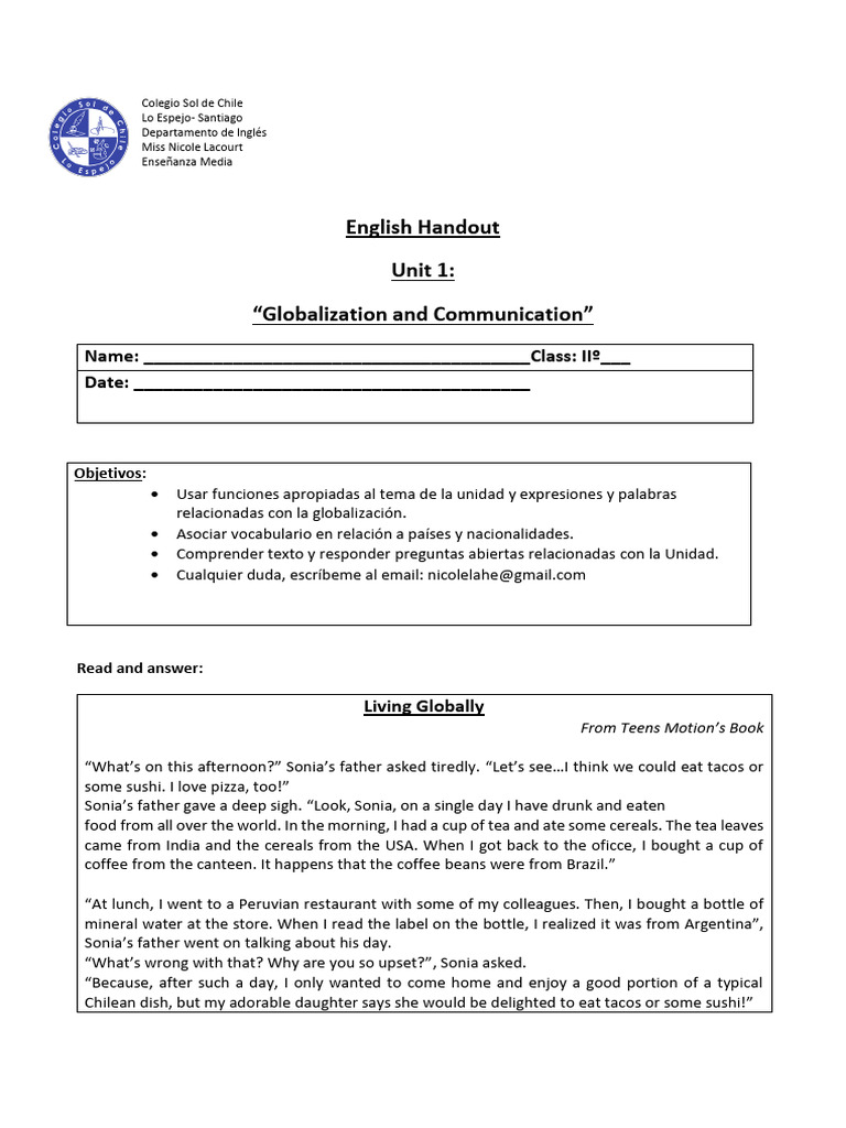 2 Medio Guia IIdo U1 | PDF