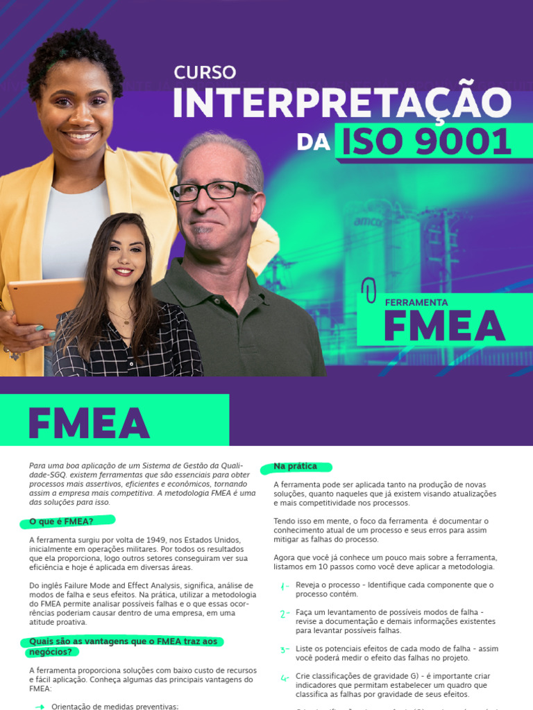 Curso-Iso_Ferramentas_FMEA_ | PDF | Despesa | Avaliação de risco