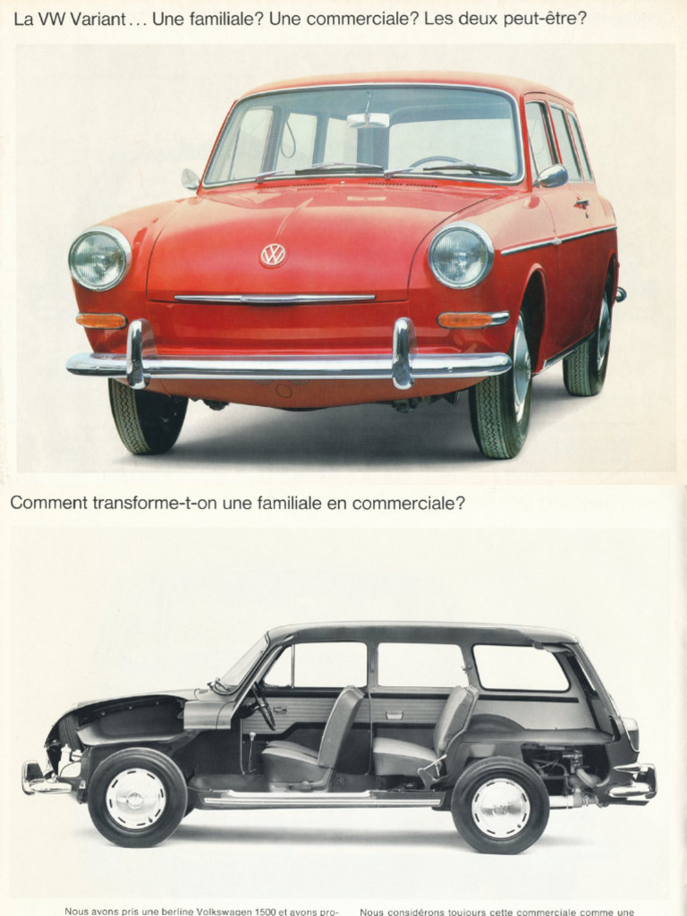 VW Type 3 Variant 1964 FR | PDF