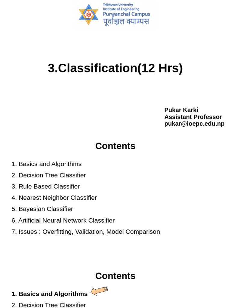 3. Classification | PDF | Statistical Classification | Theoretical Computer Science