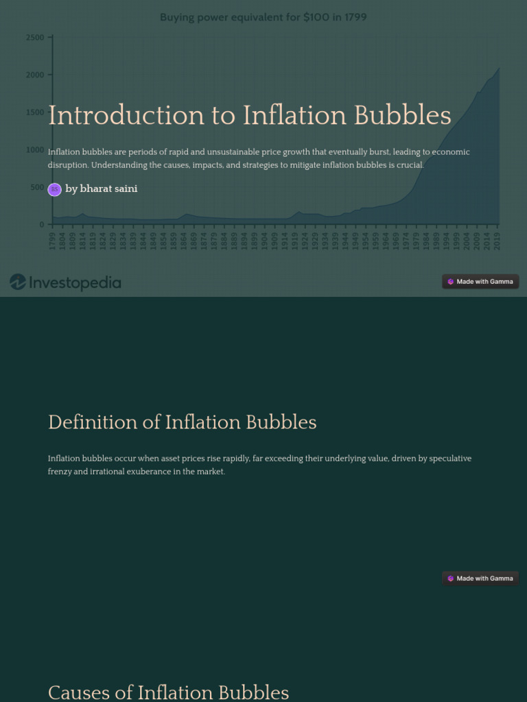 Understanding Inflation Bubbles: Causes & Impacts | PDF | Economic ...