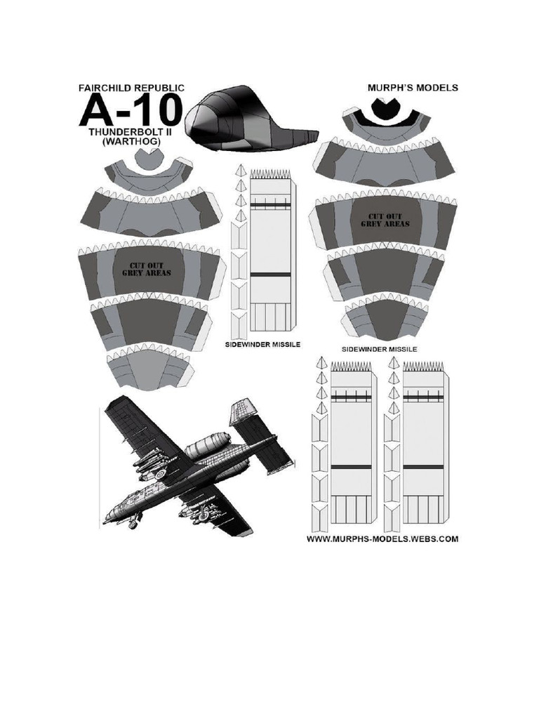 A 10 Avion Papercraft | PDF
