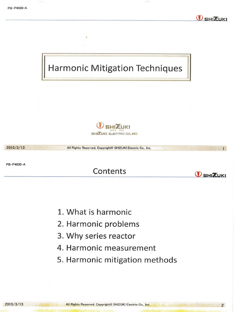 Harmonic Mitigation - Fuji | PDF