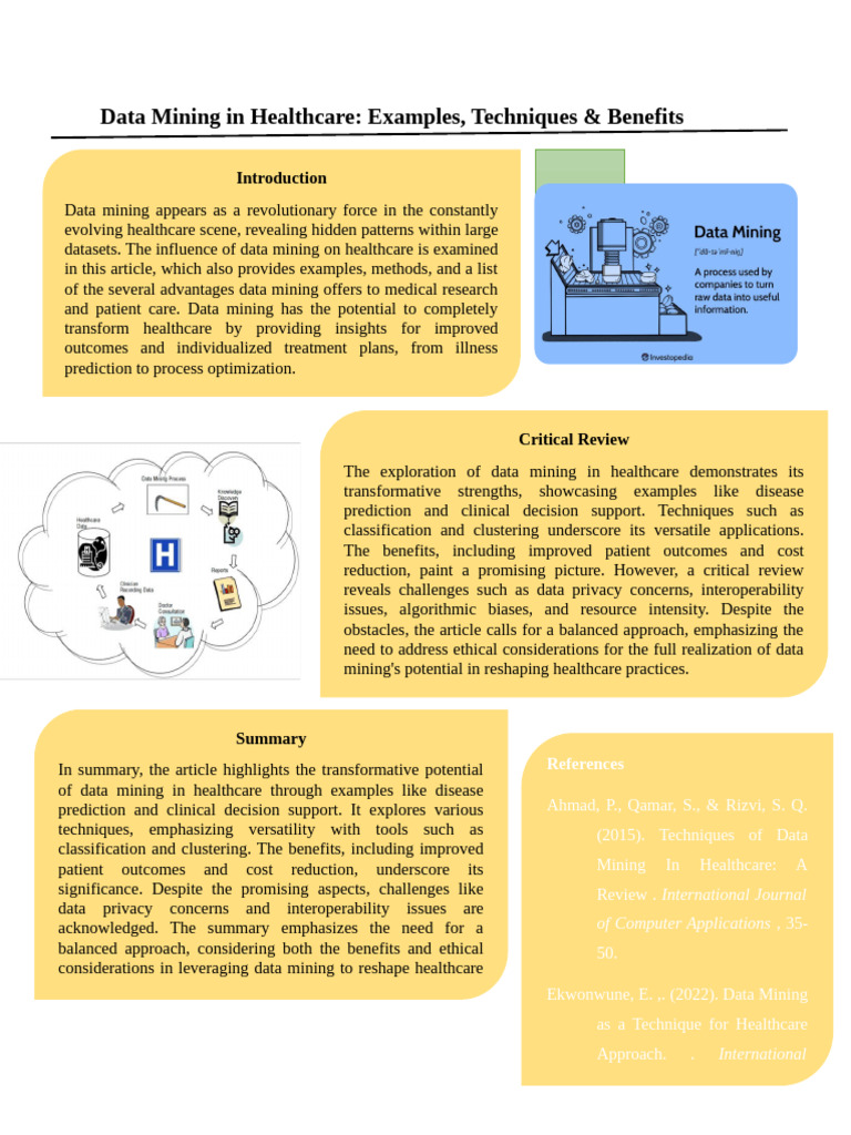 ADT Poster | PDF | Health Care | Data Mining