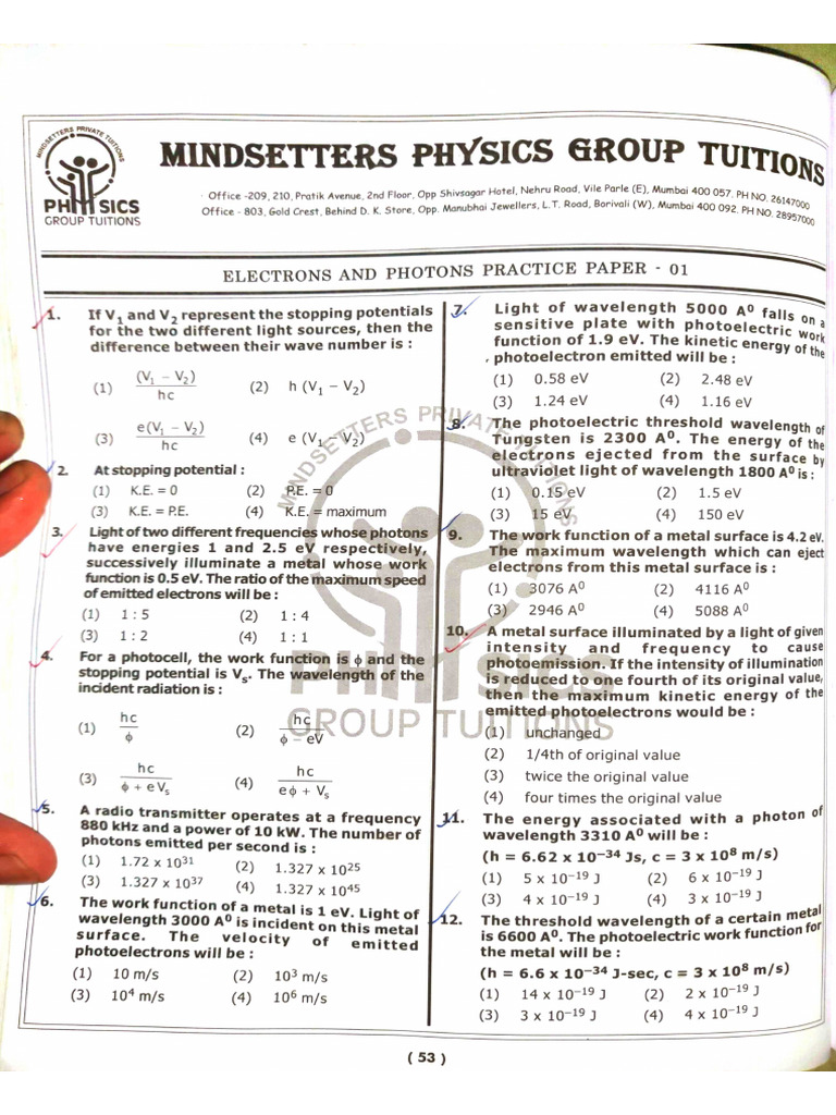Dual Nature PP-1,2&3 Handwritten Solution | PDF