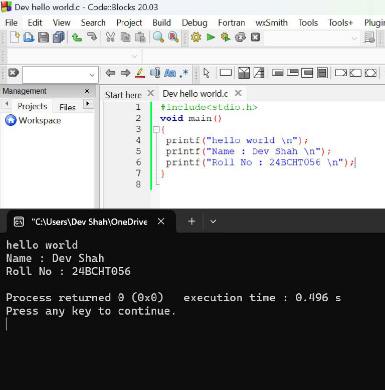 Code Blocks CP Hello World | PDF